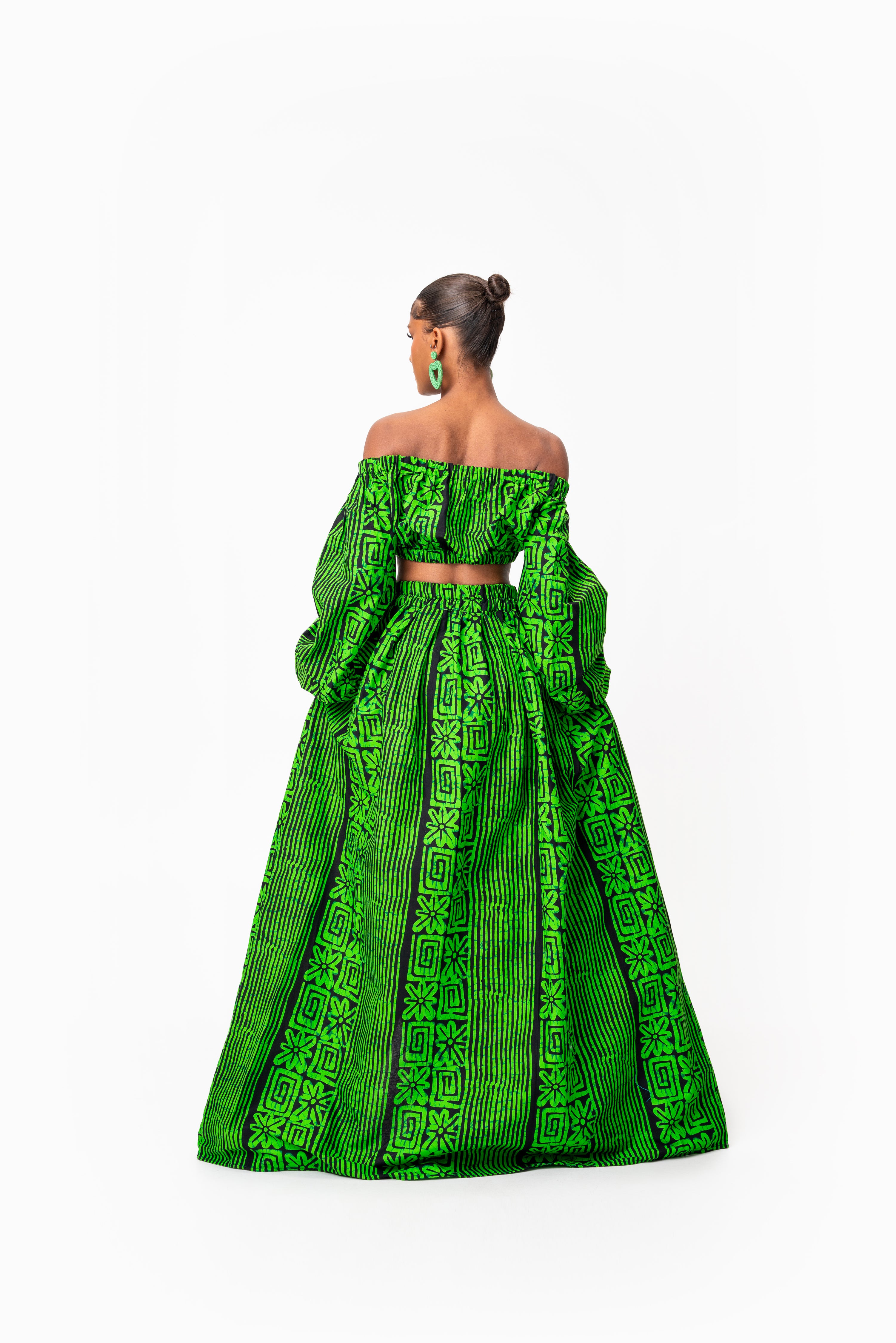 MAALI African Print Maxi Skirt – OFUURE