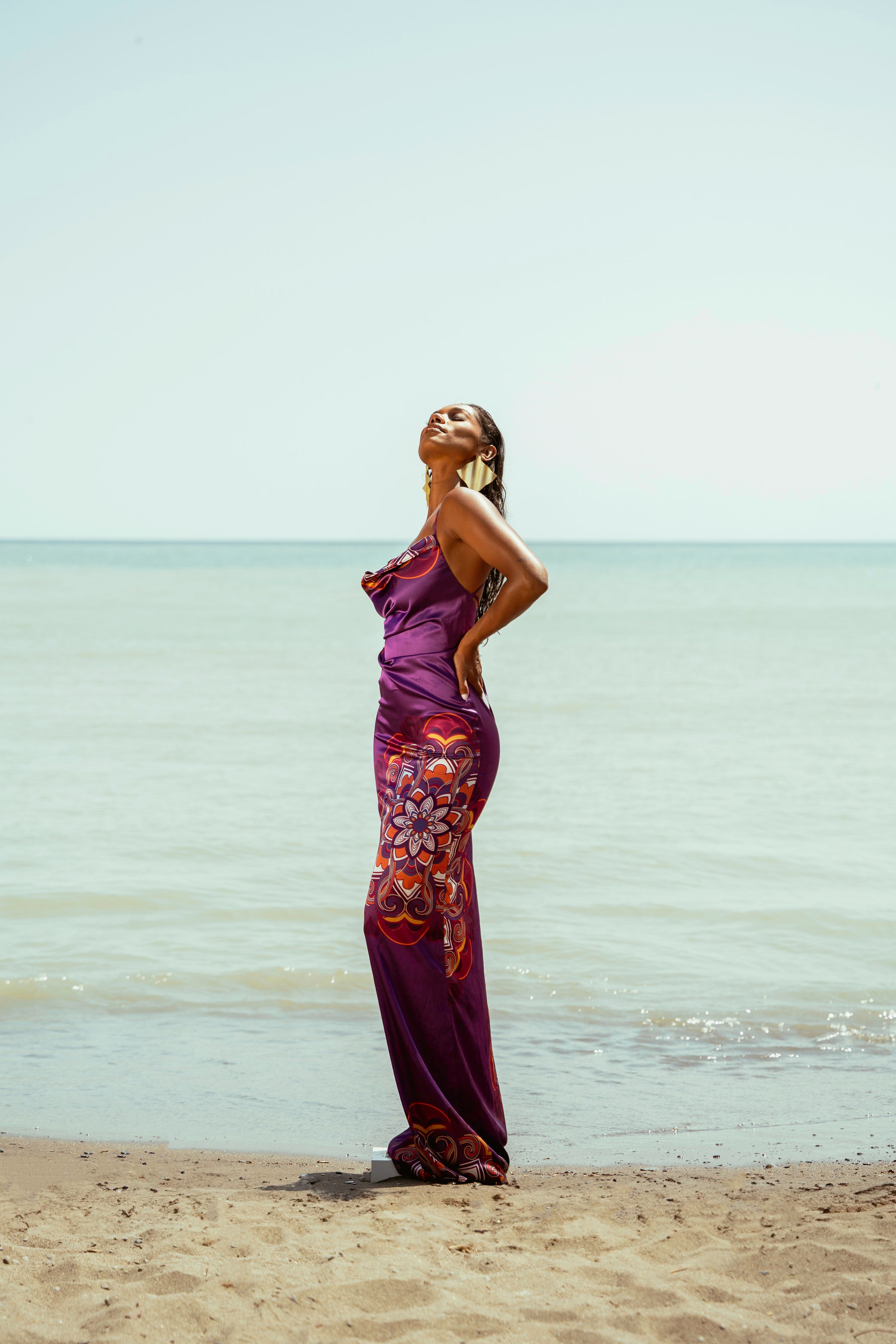 ENANG PURPLE MAXI DRESS